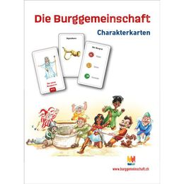 Die Burggemeinschaft - Charakterkarten T, m. 1 Buch, m. 1 Beilage, 2 Teile