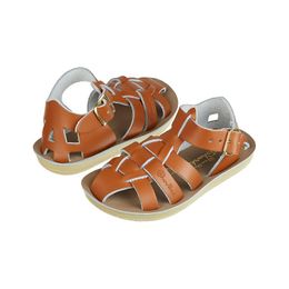 Salt-Water Sandals - Sandalen SHARK mit Zehenschutz in cognac, Gr.20/21