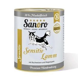 Sanoro Menü Sensitiv Lamm - mit Karotte und Buchweizen 6x800g