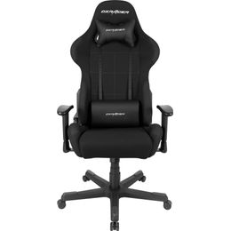 DXRacer Gaming-Stuhl "FD01" Stühle Gr. Stoff, Stahl, schwarz (schwarz, schwarz) Gamingstühle