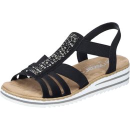 Rieker Sandalen, Strass, für Damen, schwarz, 40