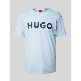 Hugo T-Shirt mit Label-Print Modell 'DULIVIO'