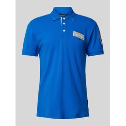 Napapijri Slim Fit Poloshirt mit Label-Patch Modell 'E-AMUNDSEN'