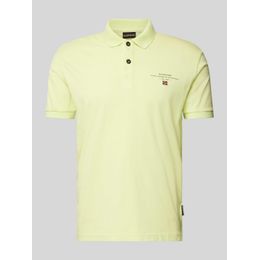 Napapijri Regular Fit Poloshirt mit Label-Print Modell 'elbas'