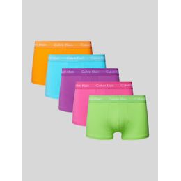 Calvin Klein Underwear Trunks mit elastischem Logo-Bund im 5er-Pack