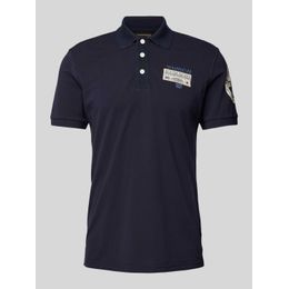 Napapijri Slim Fit Poloshirt mit Label-Patch Modell 'E-AMUNDSEN'