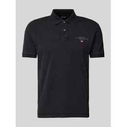 Napapijri Regular Fit Poloshirt mit Label-Print Modell 'elbas'