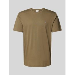 Gant Regular Fit T-Shirt in Melange-Optik