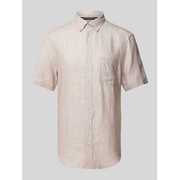 Christian Berg Regular Fit Leinenhemd mit Button-Down-Kragen