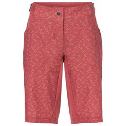 Vaude - Women's Ledro Print Shorts - Radhose Gr 38 rot