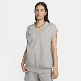 Nike Sportswear Phoenix Fleece extragroße Damenweste - Grau