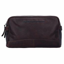 The Chesterfield Brand Wax Pull Up Kulturbeutel Leder 29 cm brown