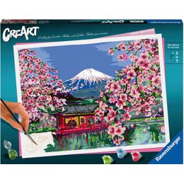 Ravensburger Malen nach Zahlen CreArt, Japanese Cherry Blossom, Made in Europe; FSC® - schützt Wald - weltweit, bunt