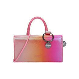 Buffalo Schultertasche On String Rainbow, mit verstellbarem Nylonriemen, rosa