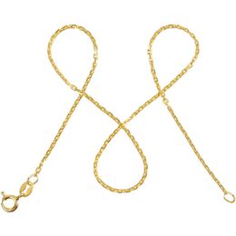 modabilé Collierkettchen Schmuck Geschenk Silber 925 Halsschmuck Halskette Ankerkette Delicate (inkl. Putztuch), gelb|goldfarben