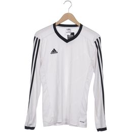 Adidas Herren Langarmshirt, weiß, Gr. 46