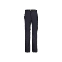 CMP Funktionshose KID ZIP-OFF-PANT (Set, 2-tlg., mit Gürtel) Elastisch & Atmungsaktiv & Schnell trocknend, grau