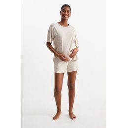 C&A Mama Still-Shorty-Pyjama-gemustert