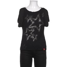 EDC by Esprit Damen T-Shirt, schwarz, Gr. 34