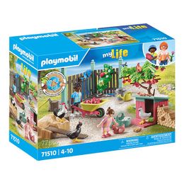 Playmobil 71510 Kleine Hühnerfarm im Tiny House Garten Spielset, Mehrfarbig