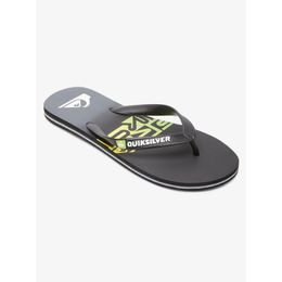 Quiksilver Sandale »Molokai Wordblock« Black/Green/Black 6(39) 6(39) Flexibles, synthetisches, an 3 Punkten...