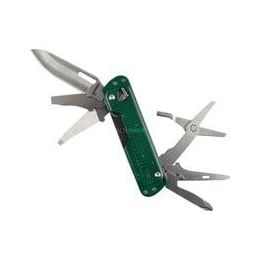 Leatherman Multitool FREE T4 dunkelgrün, 12 Tools Anzahl Teile: 12 -teilig Werkzeuge: Hebel, Schleif- / Trennwerkzeug, Schraubendreher Behälter: Klapp-Griff Profile: Kreuzschlitz (PH), Schlitz