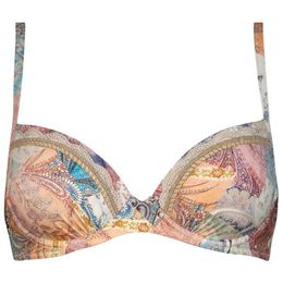 watercult - Women's Paisley Savage Bikini Top 7373 - Bikini-Top Gr 38 - Cup: C grau