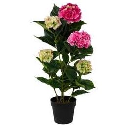 Kunstpflanze Hortensie in Rosa