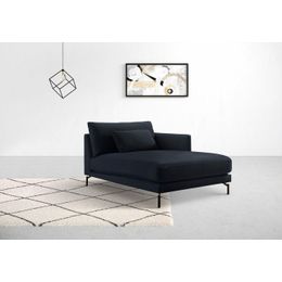 Inosign Chaiselongue Tarek 157/110 cm, Sofa, mit losen Rückenkissen, blau