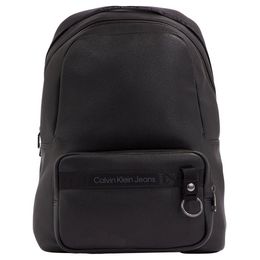 Calvin Klein Jeans Cityrucksack ULTRALIGHT BP43 PU, im schlichten Design, schwarz