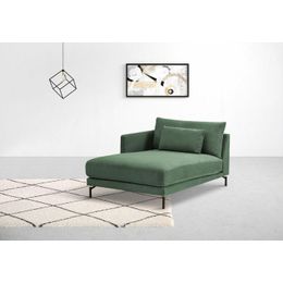 Inosign Chaiselongue Tarek 157/110 cm, Sofa, mit losen Rückenkissen, grün