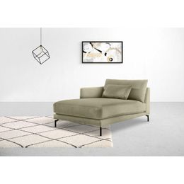 Inosign Chaiselongue Tarek 157/110 cm, Sofa, mit losen Rückenkissen, grün