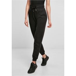 Urban Classics Stoffhose Damen Ladies Organic High Waist Sweat Pants (1-tlg), schwarz