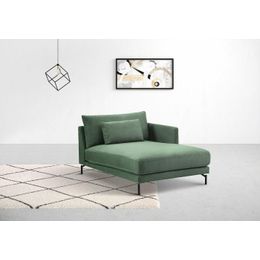 Inosign Chaiselongue Tarek 157/110 cm, Sofa, mit losen Rückenkissen, grün