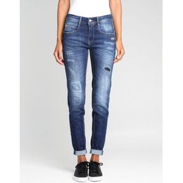 Gang 5-Pocket-Jeans 94Amelie mit doppelter rechter Gesäßtasche, blau