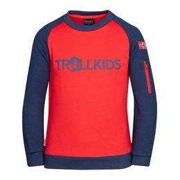 Trollkids Sweatshirt "Sandefjord" in Rot - 92