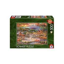 Schmidt Spiele 500tlg. Puzzle "Paradies am Kilimandscharo"