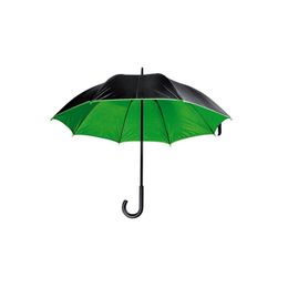 Livepac Office Stockregenschirm Luxuriöser Regenschirm / mit doppelter Bespannung / Farbe: schwarz-grü