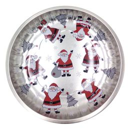 BURI Dekoteller Weihnachtsteller 26 cm Plätzchenteller Adventsdeko Nikolausteller Adve