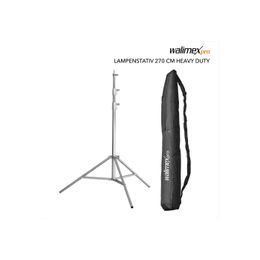 WALIMEX Pro Lampenstativ 270 cm Heavy Duty Lampenstativ