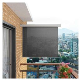 vidaXL Seitenmarkise Balkon-Seitenmarkise Multifunktional 150x200 cm Grau
