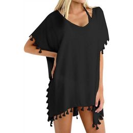 AFAZ New Trading UG Strandkleid Damen Strandponcho Sommer Bikini Badeanzug Cover Up Strandkleid Maxikleid Damen Neckholderkleid Damen Sommerkleid Damen Strandkleid