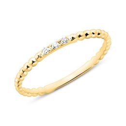 UNIQUE Diamantring 14K Goldring für Damen mit Brillanten von UNIQUE (Größe: 52mm)