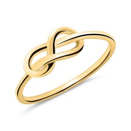 UNIQUE Goldring 375er Goldring für Damen von UNIQUE mit Unendlichkeitszeichen