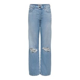 Only Regular-fit-Jeans (1-tlg) Lochmuster