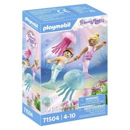 Playmobil® Konstruktions-Spielset Meerjungfrauen-Kinder mit Quallen