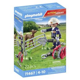 Playmobil® Konstruktions-Spielset Feuerwehr-Tierrettung