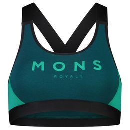 Mons Royale - Women's Stella X-Back Bra - Merinounterwäsche Gr S blau