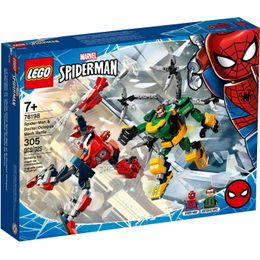 Lego® Konstruktionsspielsteine Lego® Super Heroes 76198 Mech-Duell zw. Spider-Man & Doctor Octopus