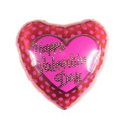 Horror-Shop Folienballon Romantiacher Valentinstag Folienballon mit Punkten
